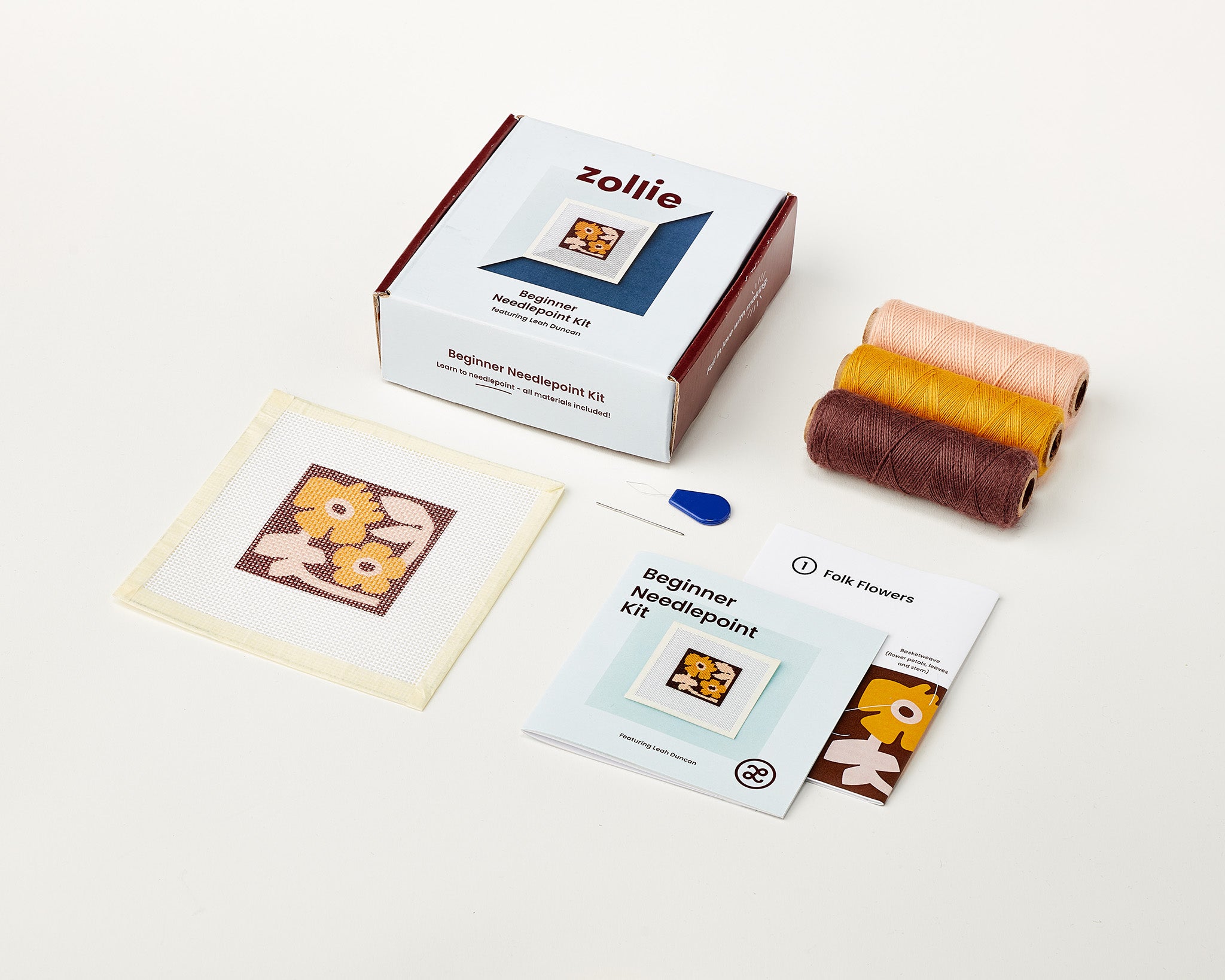 Learn to Needlepoint Kit + Video Guide – Zollie