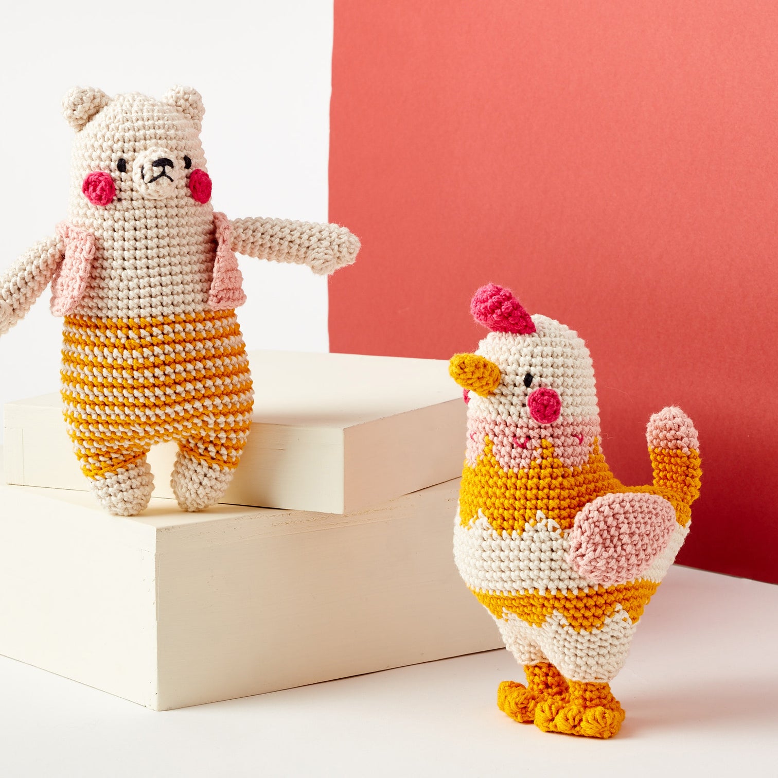 Otto Bear and Loretta Chicken Crochet Pattern – Zollie